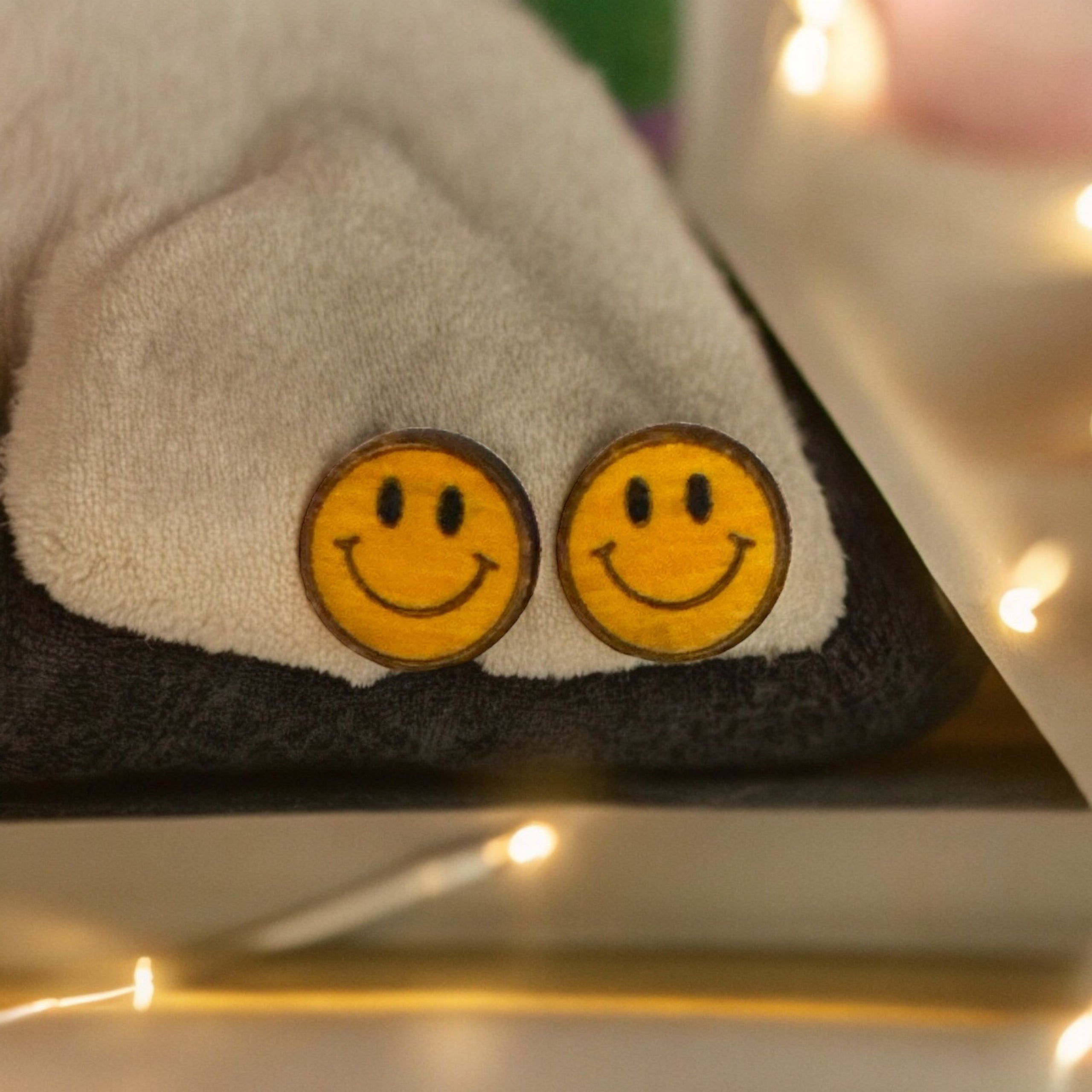 Smiley Face Studs | Art Angel Studios